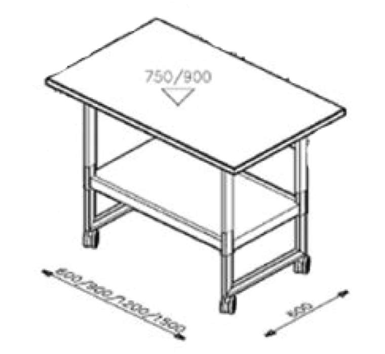 Single tables, weighing tables and frames for your laboratory | Köttermann