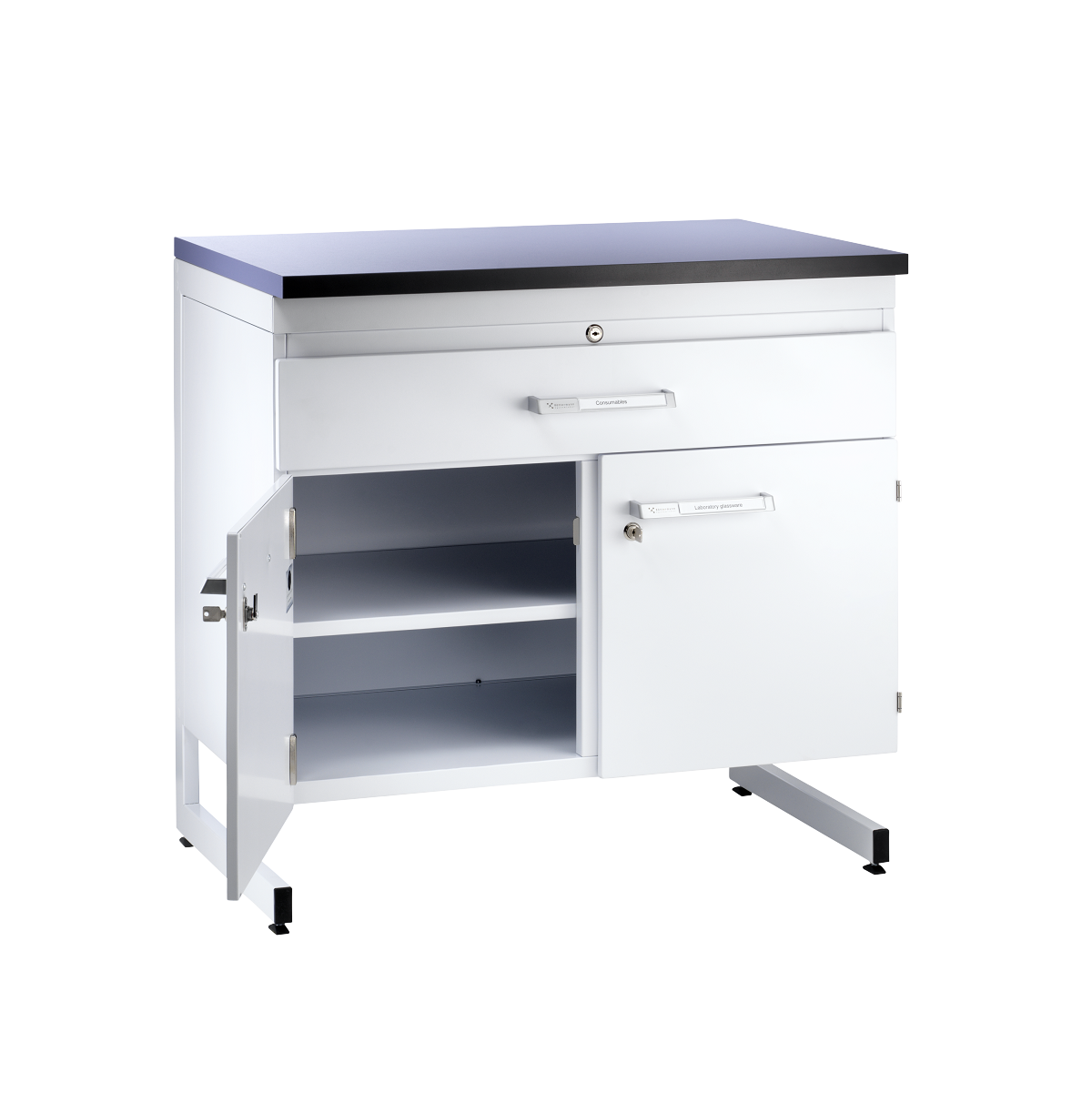 Laborunterschrank - Material gut verstaut und griffbereit | Köttermann